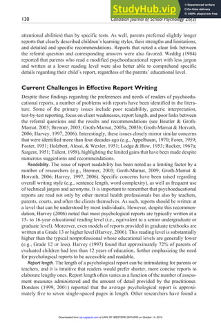 A C.L.E.A.R. Approach To Report Writing A Framework For Improving The ...