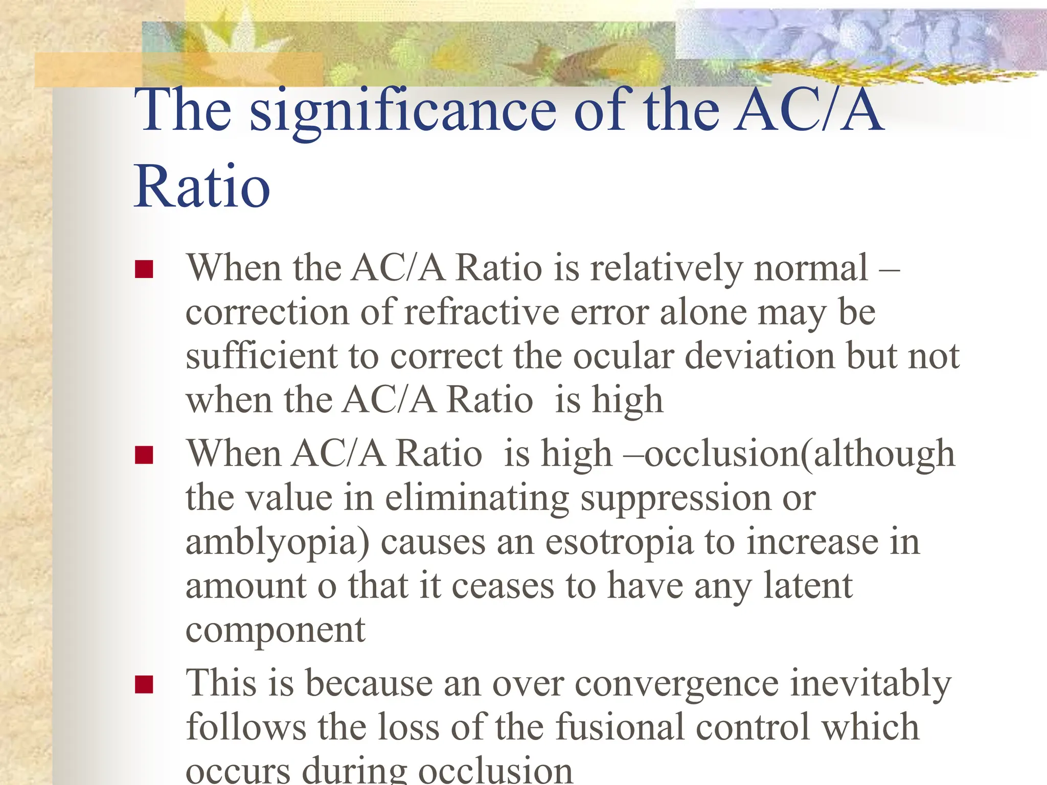 AC/A ratio | PPT