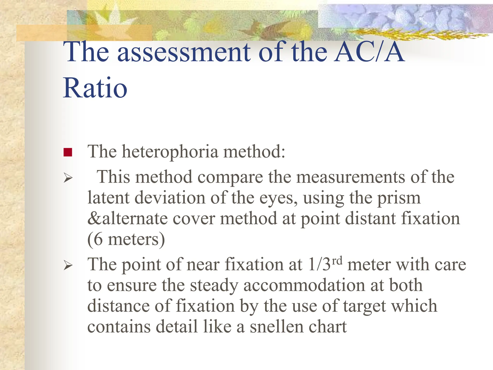 AC/A ratio | PPT