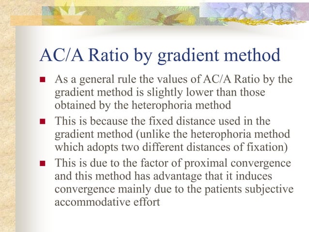 AC/A ratio | PPT