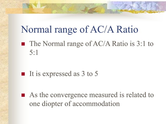 AC/A ratio | PPT