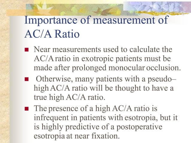 AC/A ratio | PPT