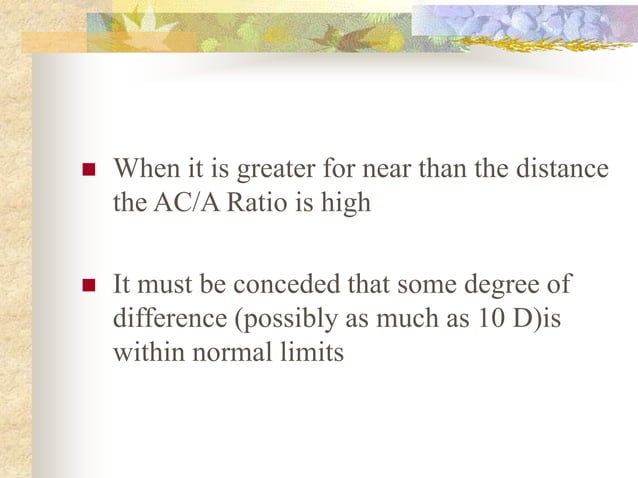 AC/A ratio | PPT