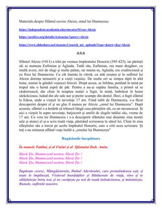 Acatistul Sfântului cuvios Alexie (†411) (17 martie) | PDF
