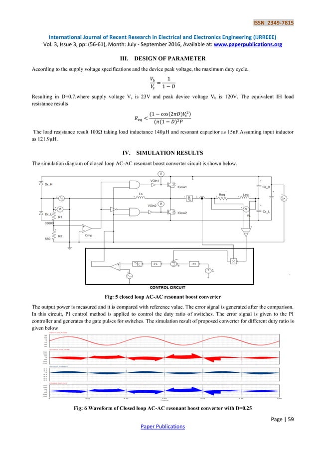 AC-AC RESONANT BOOST CONVERTER FOR INDUCTION HEATING WITH CLOSED LOOP CONTROL | PDF