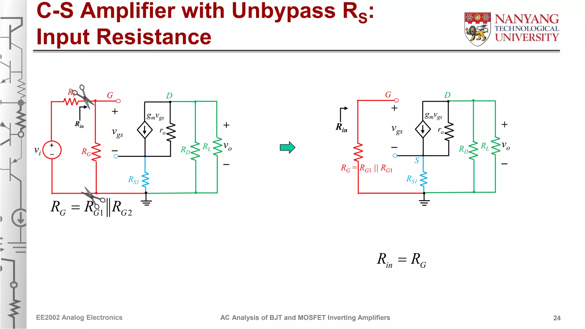 Ac analysis of bjt and mosfet inverting amplifiers | PDF