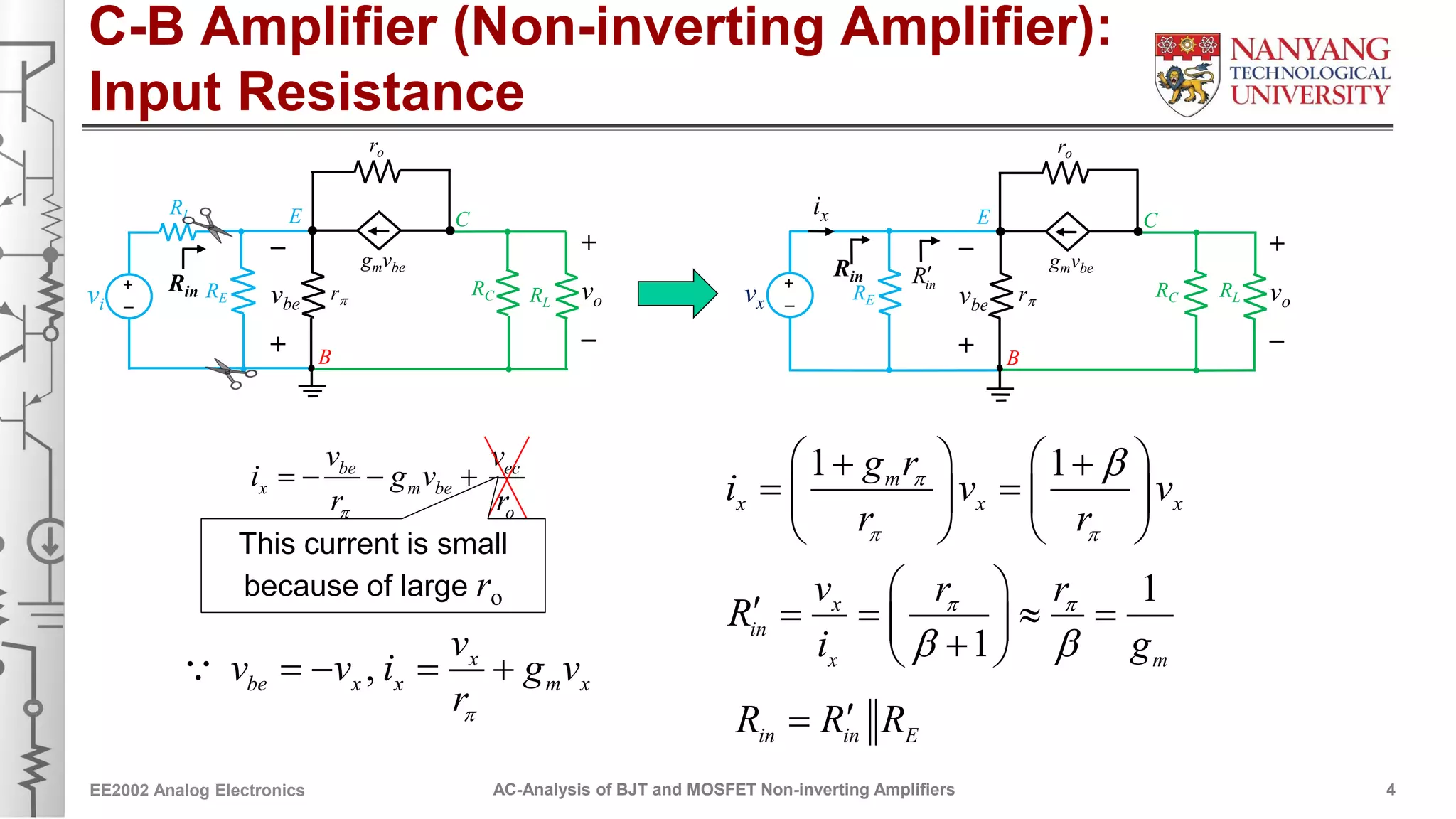 Ac analysis of bjt and mosfet non-inverting amplifiers | PDF | Dance ...