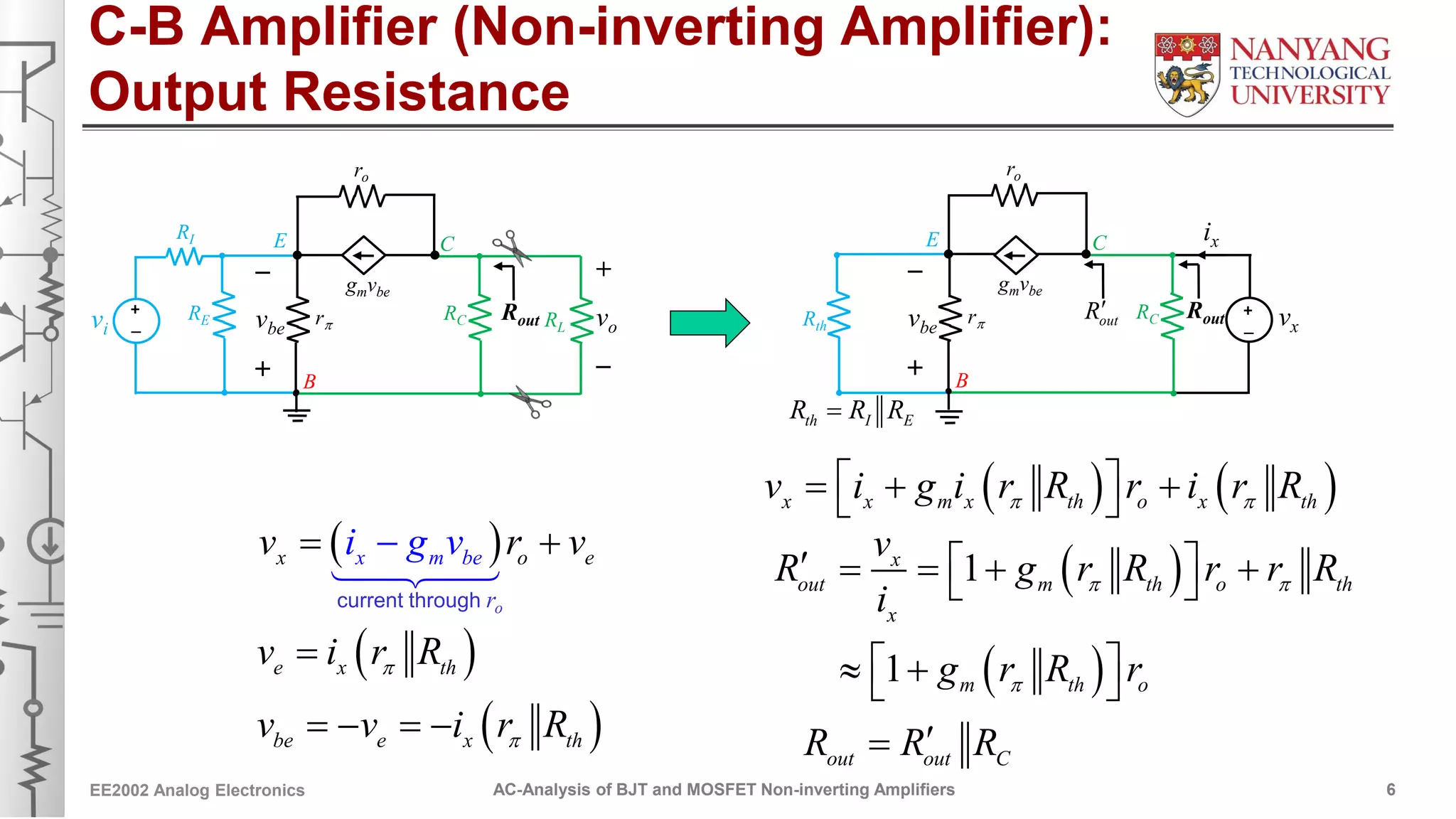 Ac analysis of bjt and mosfet non-inverting amplifiers | PDF | Dance ...