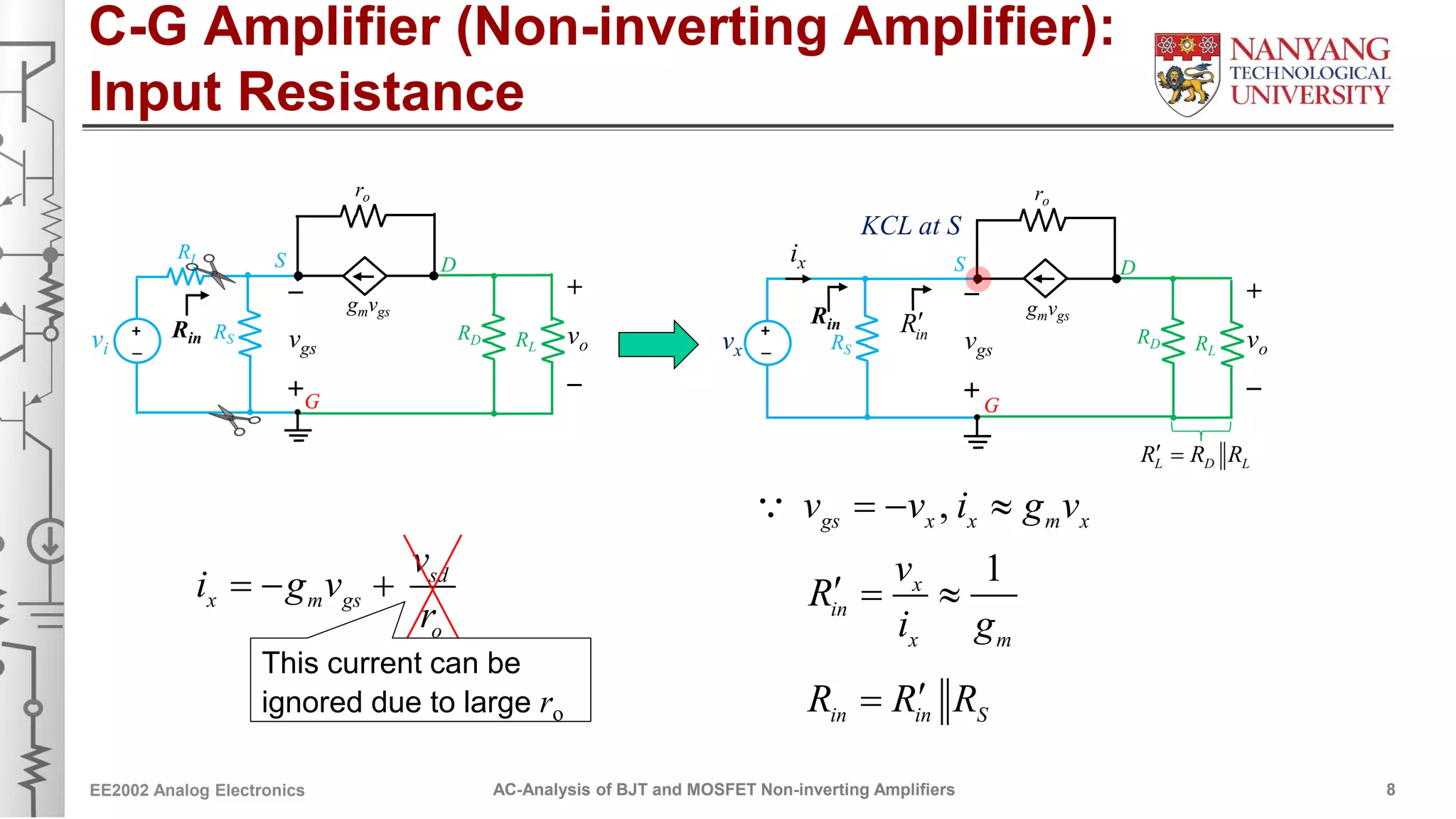 Ac analysis of bjt and mosfet non-inverting amplifiers | PDF | Dance ...