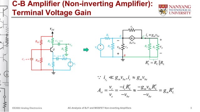 Ac analysis of bjt and mosfet non-inverting amplifiers | PDF | Dance and Electronic Music | Music