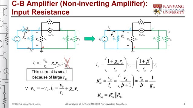 Ac analysis of bjt and mosfet non-inverting amplifiers | PDF | Dance and Electronic Music | Music