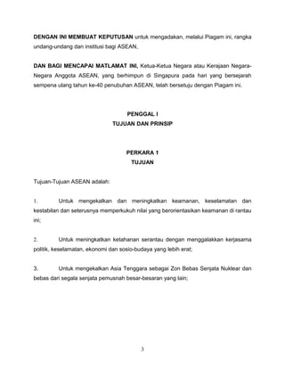 Ac brunei piagam asean bebas senjata nuklear | PDF