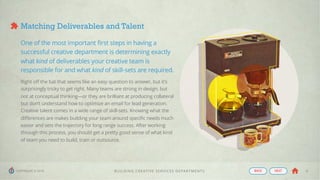 How to Build a Great Creative Services Department | PPT