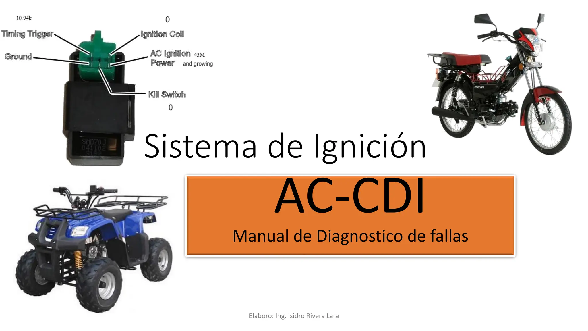 AC-CDI Electricidad de motocicleta, diagrama de conexion | PDF