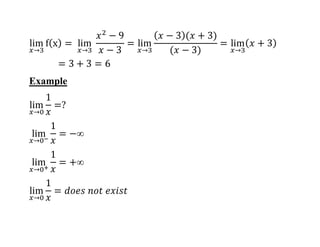 Applied Calculus: Limits of Function | PDF