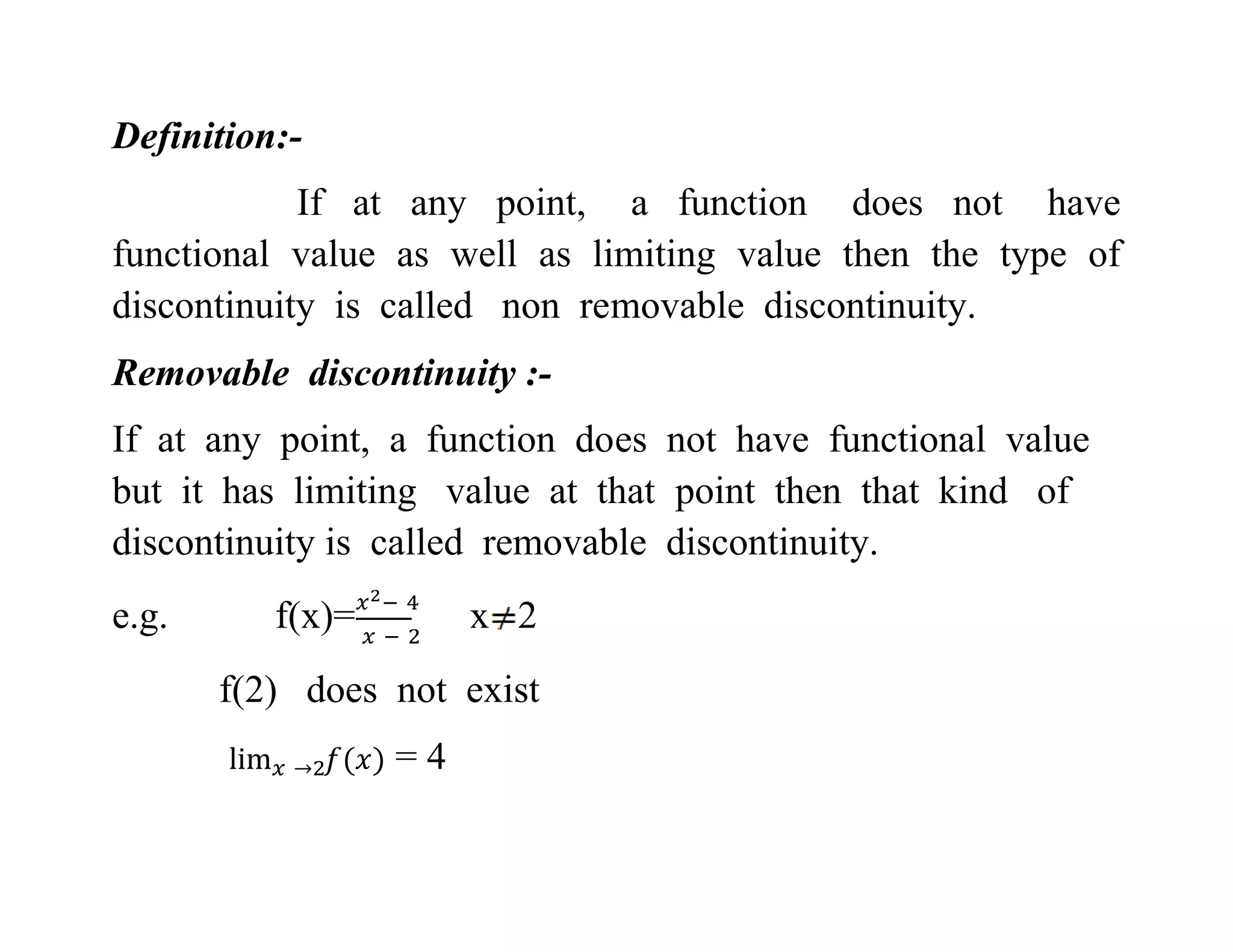 Applied Calculus: Continuity and Discontinuity of Function | PDF