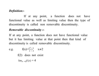 Applied Calculus: Continuity and Discontinuity of Function | PDF