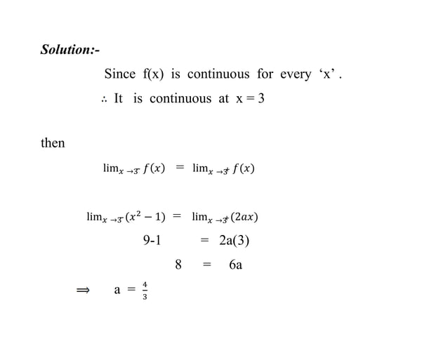 Applied Calculus: Continuity and Discontinuity of Function | PDF