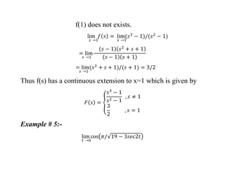 Applied Calculus: Continuity and Discontinuity of Function | PDF