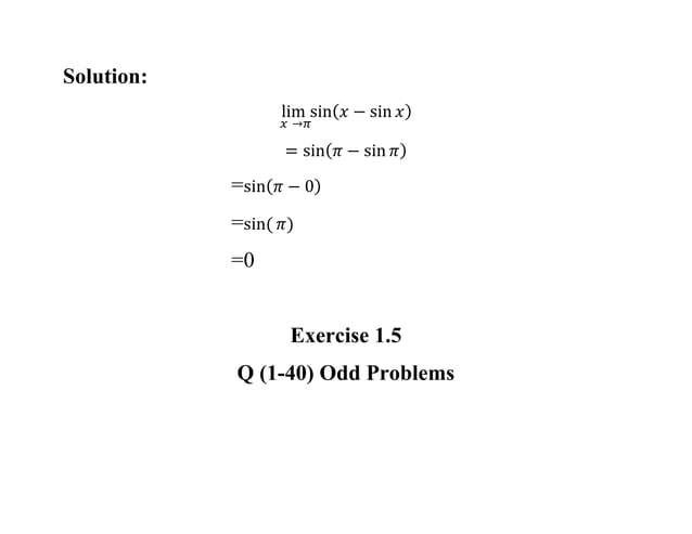Applied Calculus Continuity And Discontinuity Of Function Pdf