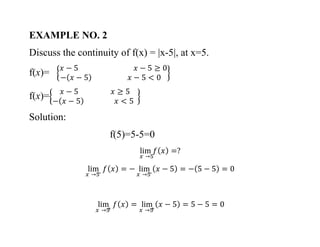 Applied Calculus: Continuity and Discontinuity of Function | PDF