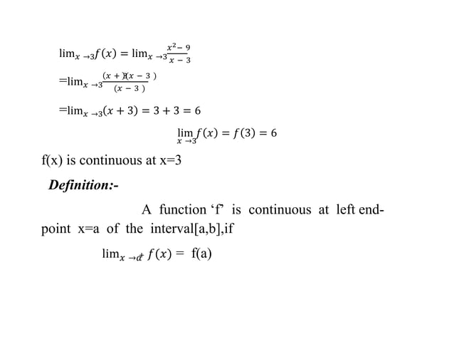 Applied Calculus: Continuity and Discontinuity of Function | PDF