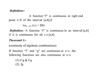 Applied Calculus: Continuity and Discontinuity of Function | PDF