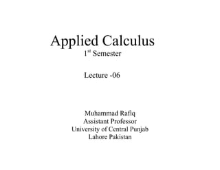 Applied Calculus: Physical Meanings/Applications of Derivatives | PDF