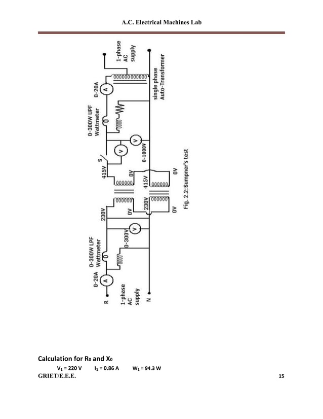 Ac machines-lab-manual | DOC | Radio Control | Hobbies & Interests