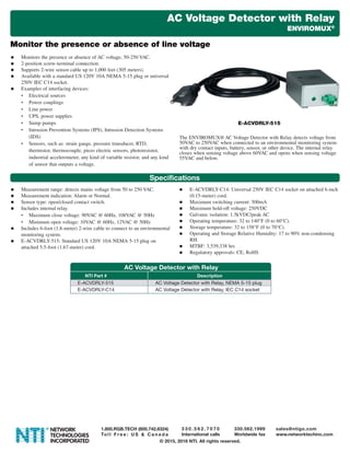 Ac voltage-detector data sheet | PDF