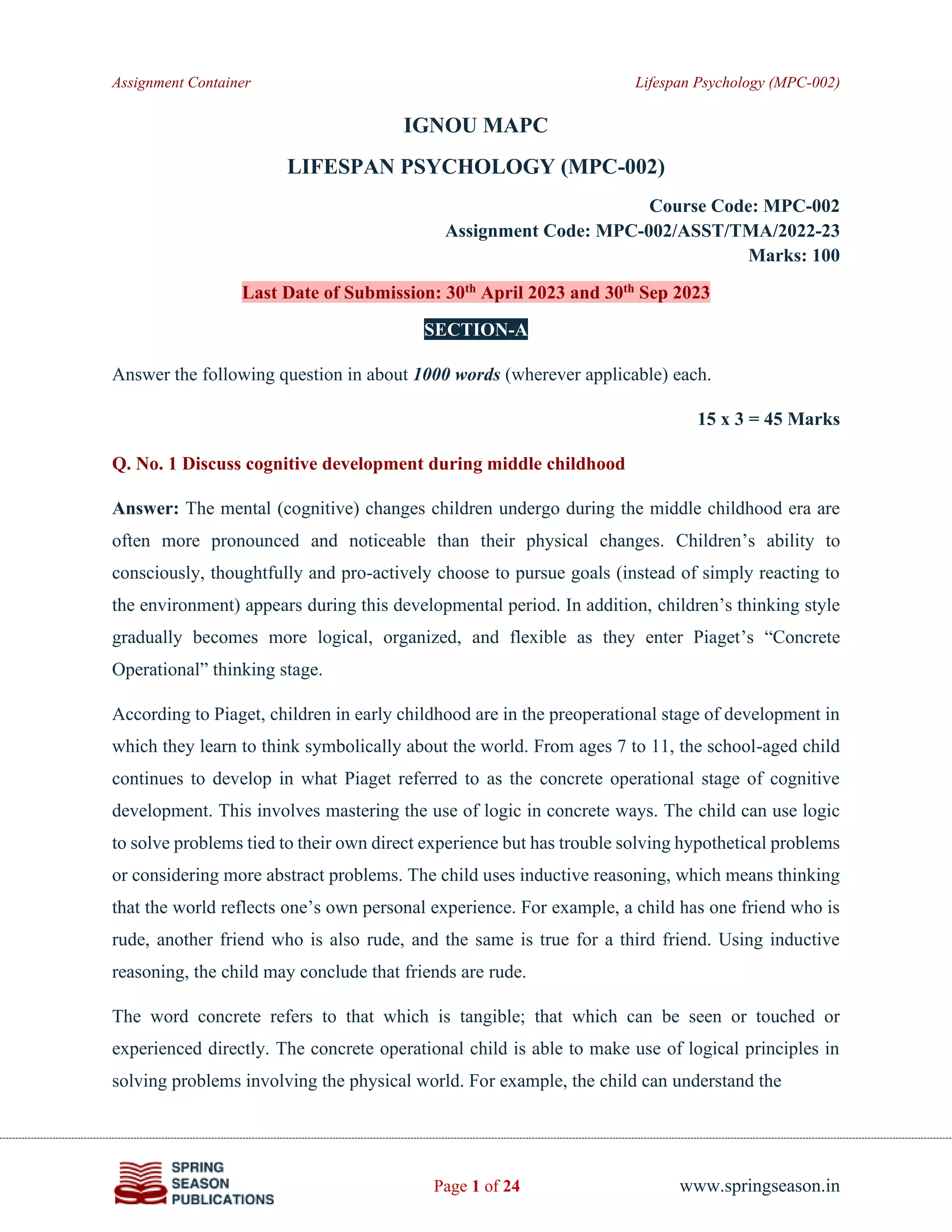 MAPC IGNOU Assignment Lifespan 2023.pdf