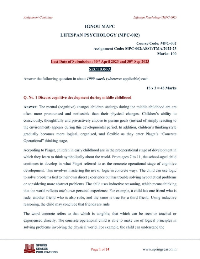 MAPC IGNOU Assignment Lifespan 2023.pdf