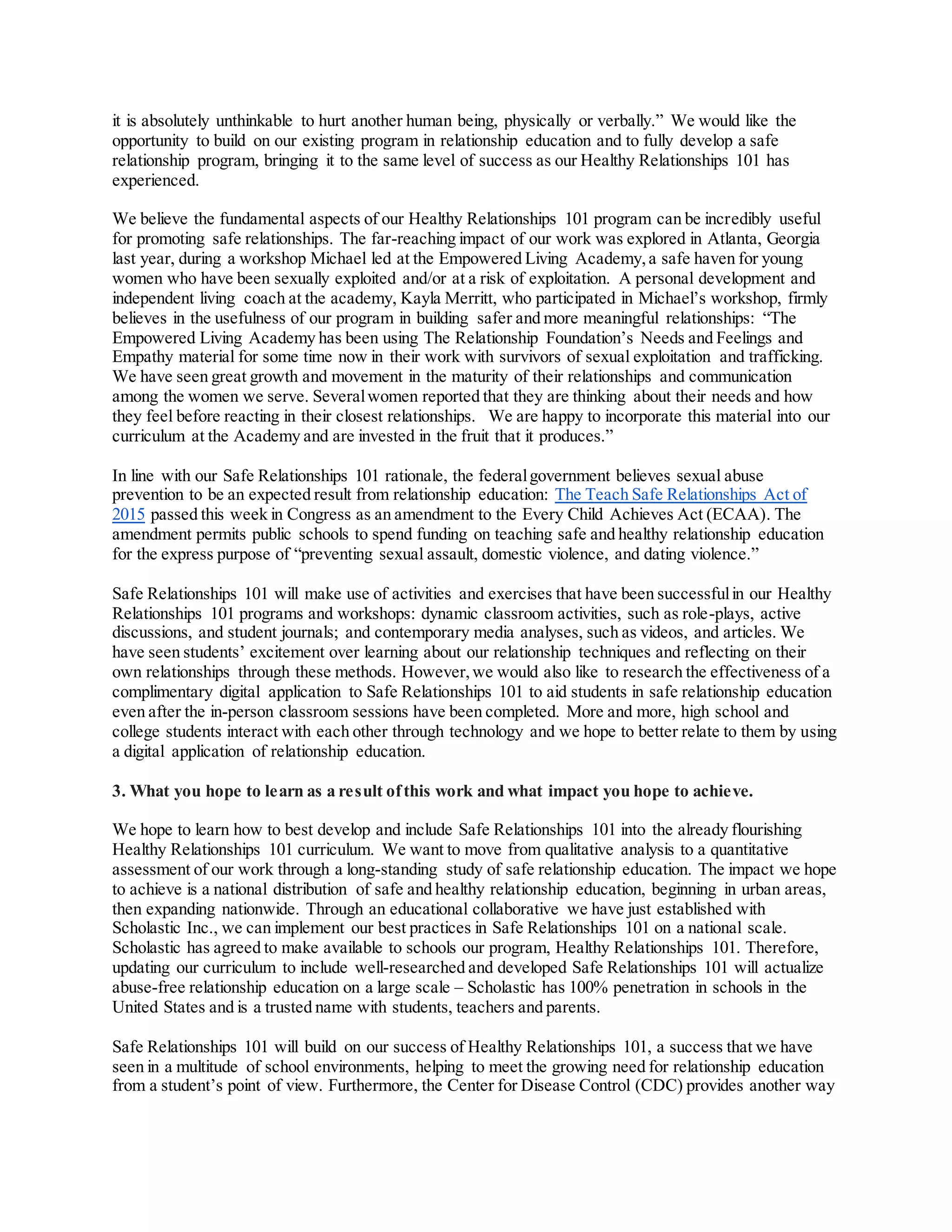 Letter of Intent - JBC | PDF