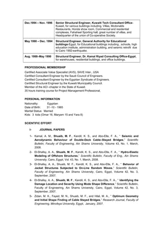 Dr Mohsen-Academic & Exper.2 | PDF