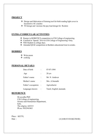 SaravanaKumar-Resume | PDF
