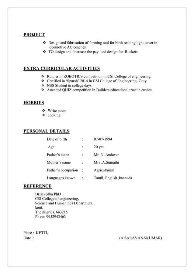 SaravanaKumar-Resume | PDF