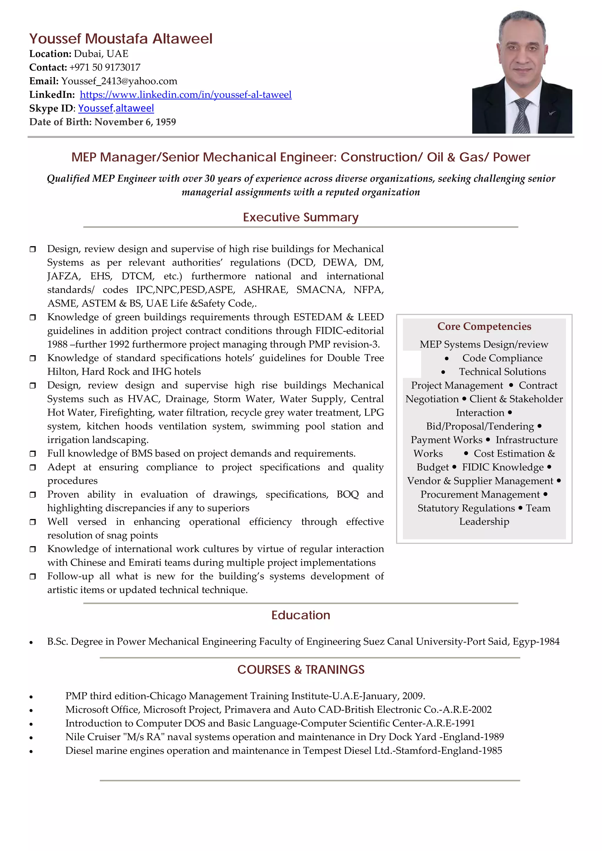 Youssef Altaweel- Resume -05-07-2016- | PDF