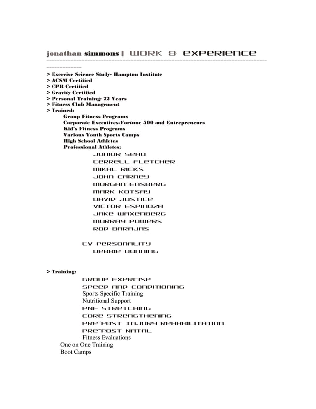 cwc work experience revised 2015 | DOC