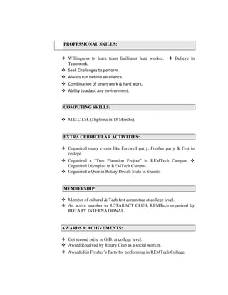 Bharti Resume | PDF