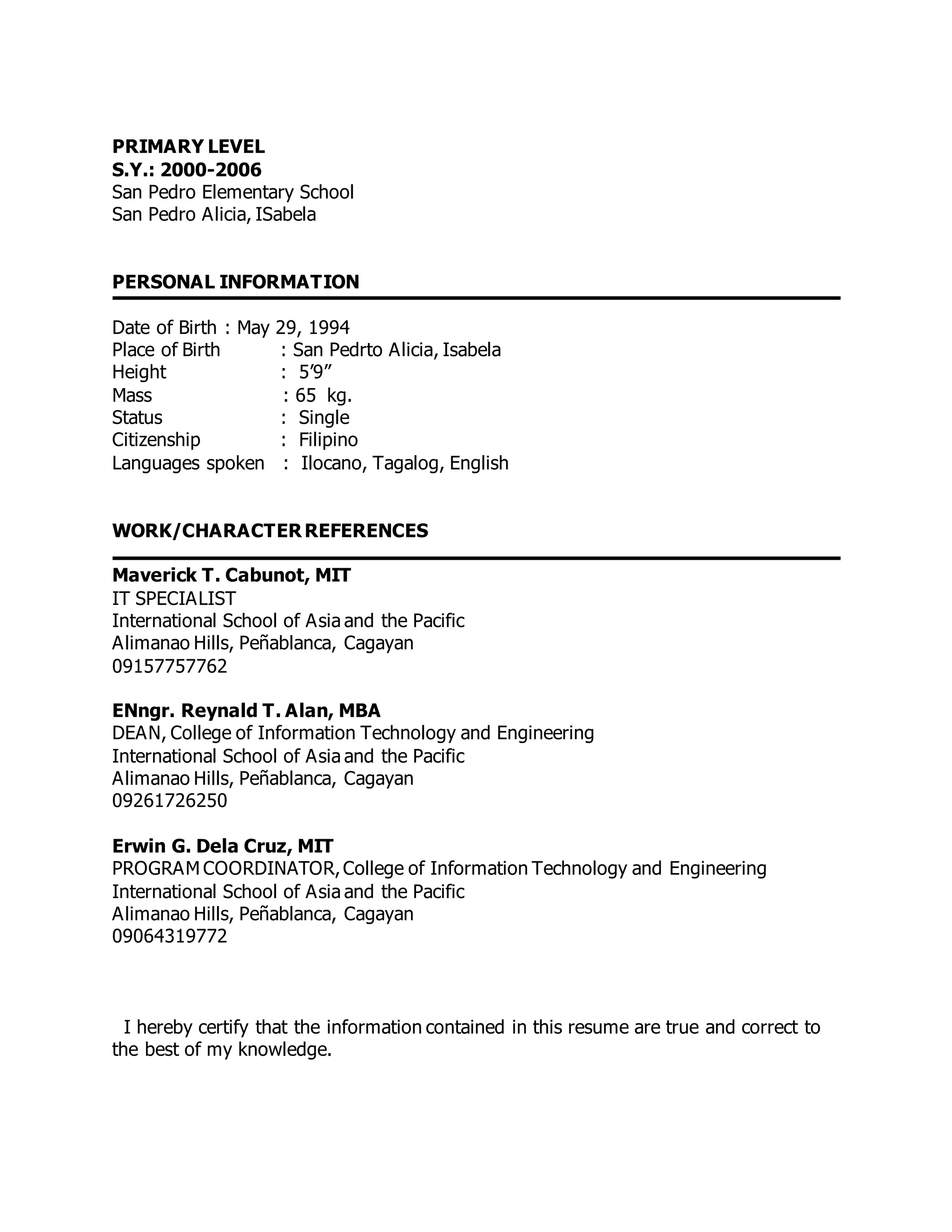 My Resume | DOCX