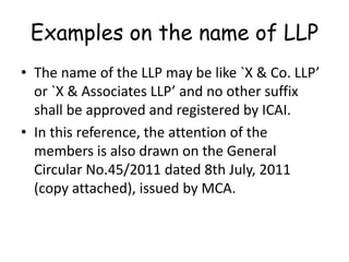 LLP clarification | PPT