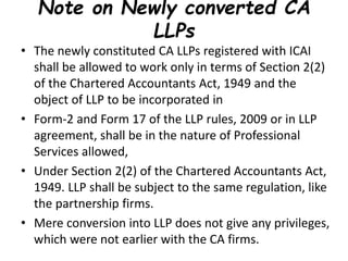 LLP clarification | PPT