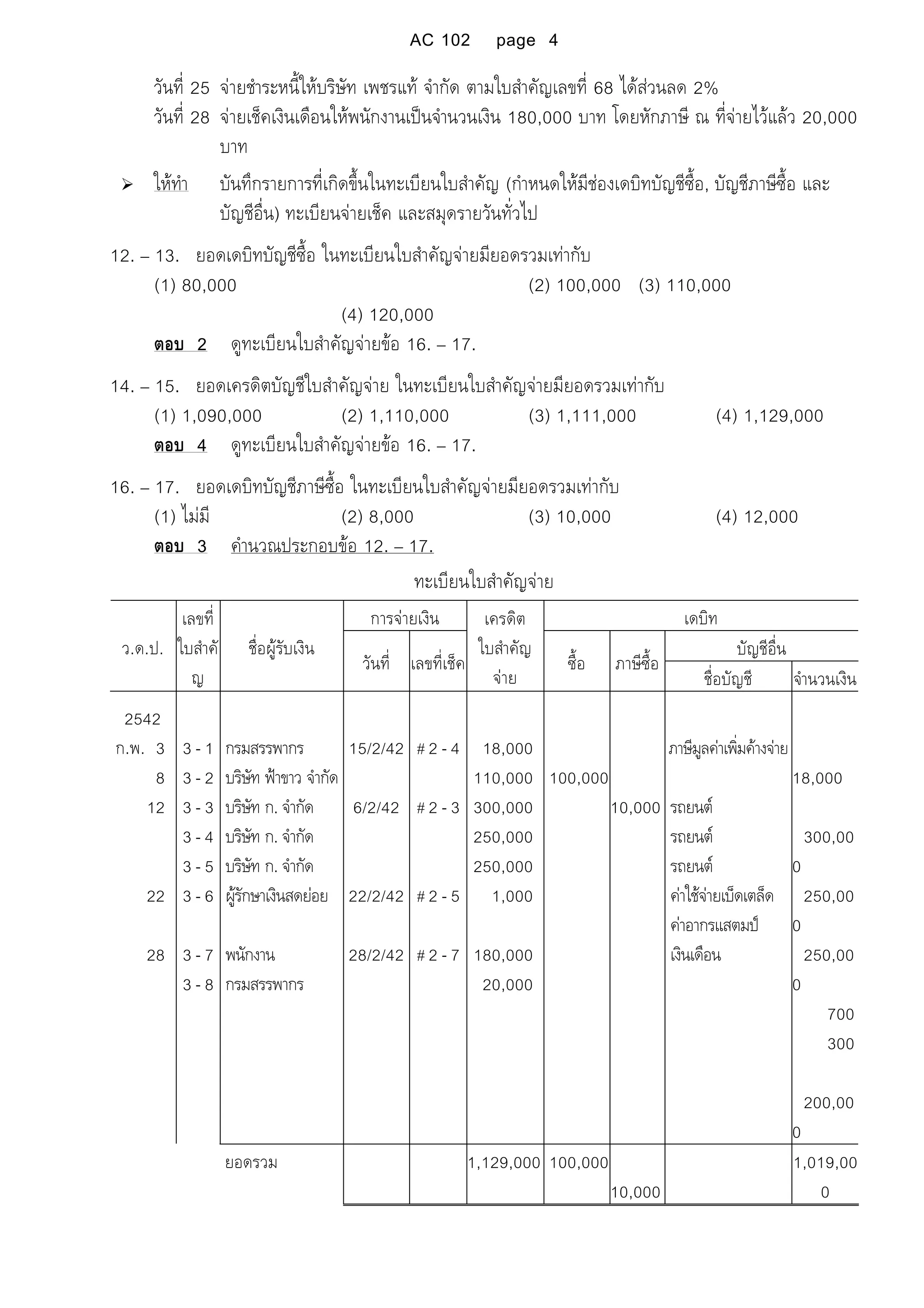 Ac+102+เฉลยหลักการบัญชี+2 | PDF