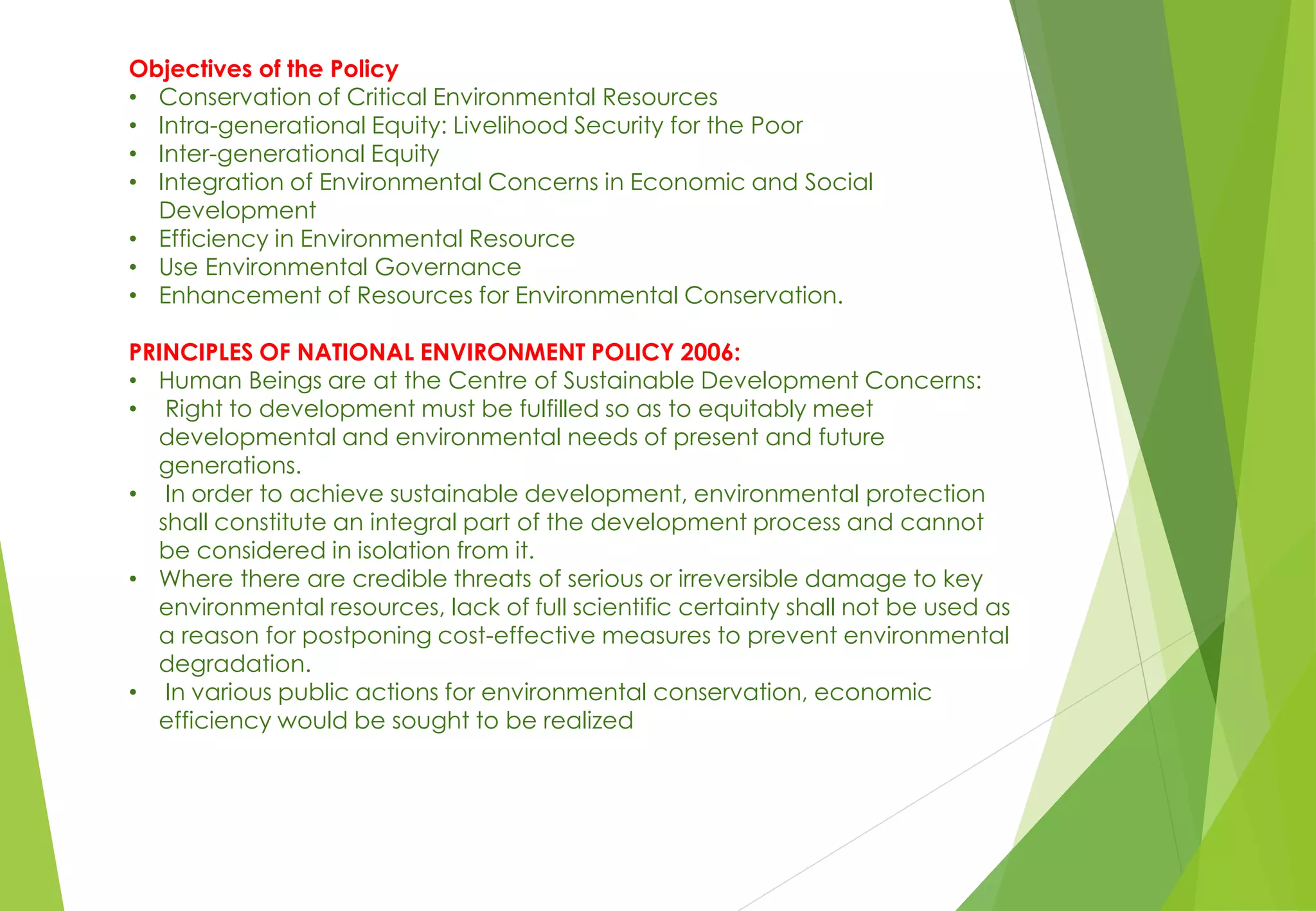ENVIROMENTAL POLICY OF INDIA | PDF