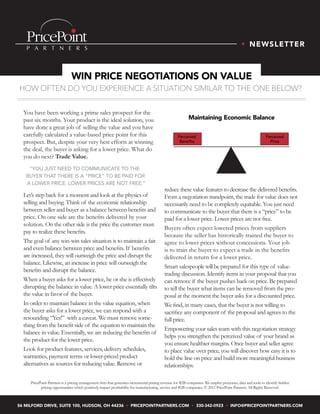 Win Price Negotiations on Value | PDF