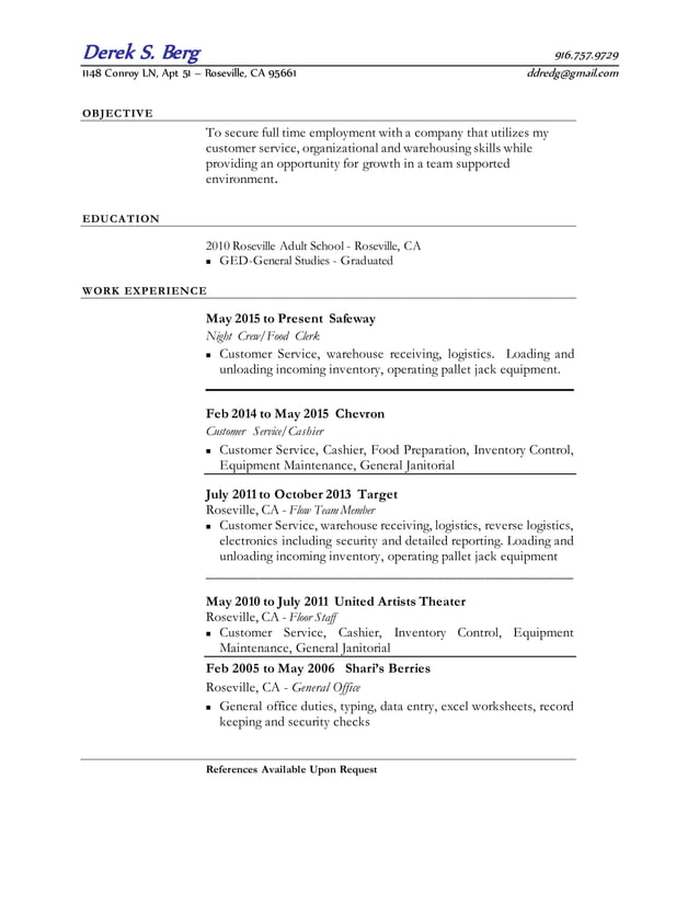 Derek's Resume.3 | PDF