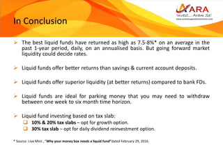Ara_Liquid Mutual Fund | PPT