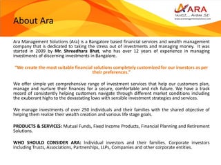 Ara_Liquid Mutual Fund | PPT