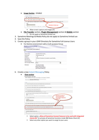 IBM Sametime 9.0.x - mixed license configuration (limted vs complete) | PDF