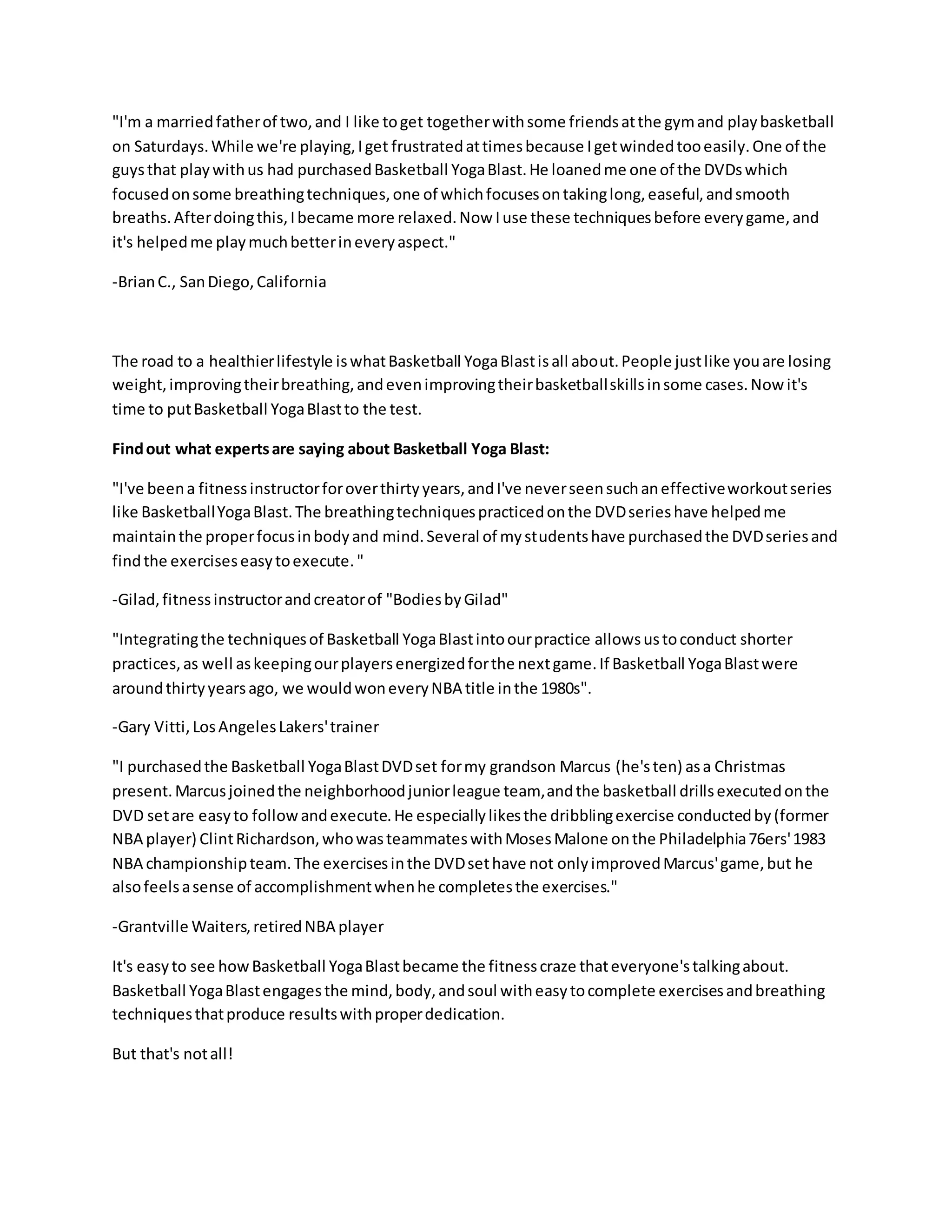 Copywriting Samples | DOCX